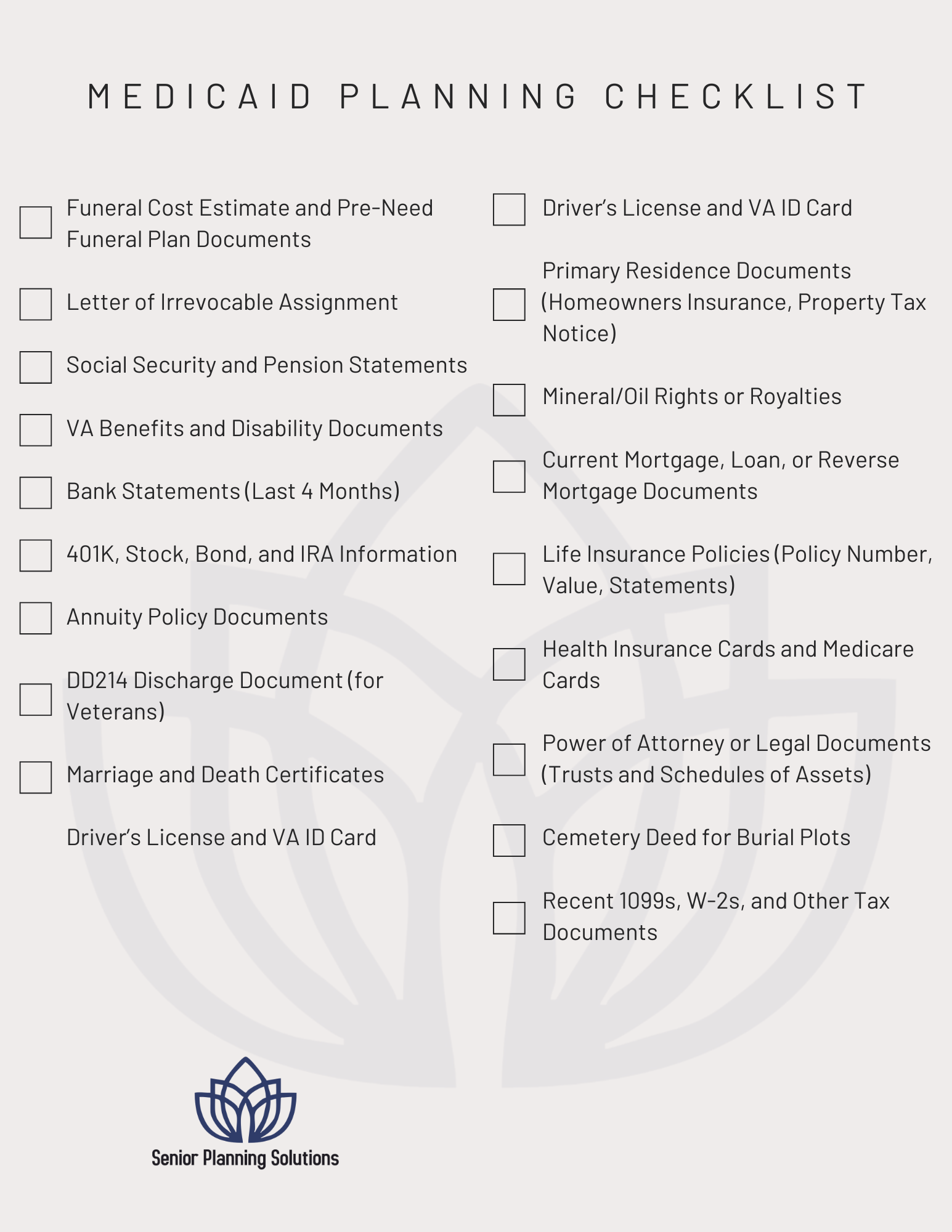 Medicaid Planning Services - Senior Planning Solutions